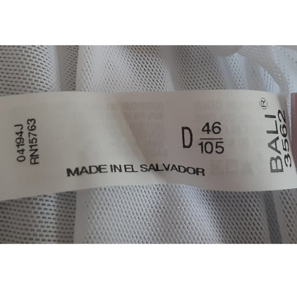 Bali | Intimates & Sleepwear | Bali Satin Tracings Underwire Bra Size ...